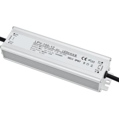 China LED Strip Light Power Supply 100W 200W 350W DC12V 24V Waterproof IP67 Driver for sale