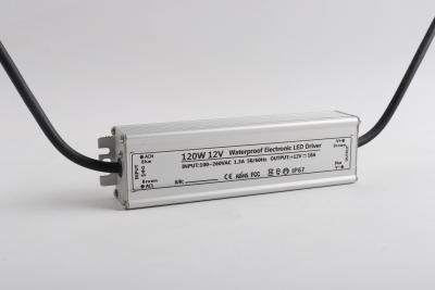China DC12V 120W Waterproof Ultra-Thin LED Power Supply Driver 91.5% Efficiency AC-DC for sale
