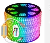 China RGB 5050 SMD LED Strip Light 220V 60 LEDs per Meter 5M Roll Waterproof IP65 for sale