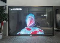 China P5 LED Transparent Film Screen 240x1000mm RGB DC5V Indoor Video Wall High Definition for sale