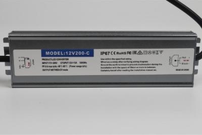 China 12V 24V 200W DC LED Power Supply IP67 Waterproof Transformer Driver for LED Lights for sale