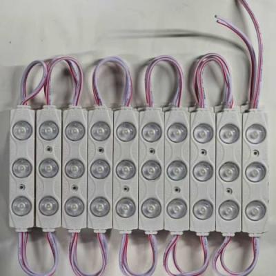 China Super Bright 3LED Injection LED Module 12V 1.5W IP65 Waterproof for Signage Advertising for sale