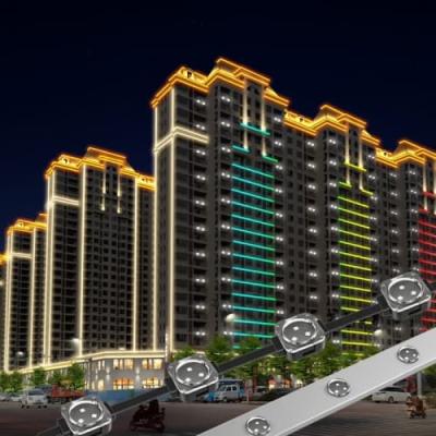 China IP67 RGBW LED Point Light 25mm DC12V 0.75W Aluminum Profile Outdoor Decoration for sale