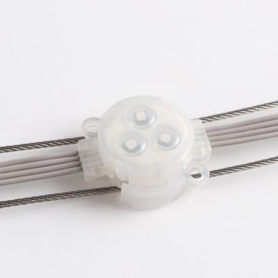 China 30mm DMX512 RGB LED Point Light IP67 12V for Outdoor Building Pixel Lighting for sale