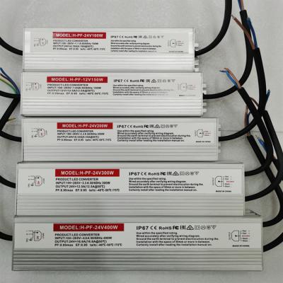 China 400W IP67 Waterproof LED Power Supply 12V 24V Constant Voltage for Outdoor Lighting for sale