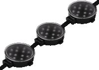 China Miracle Bean 50mm RGBW LED Point Light 3.5W 24V IP67 Outdoor SMD3535 Full Color for sale