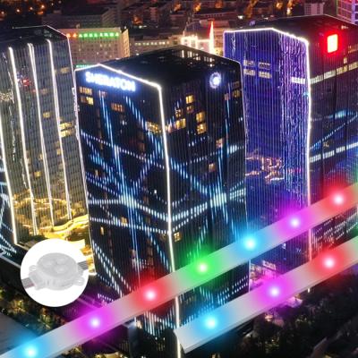 China DC12V 30mm RGBW LED Pixel Point Light SMD3535 IP67 Permanent Holiday Decoration for sale