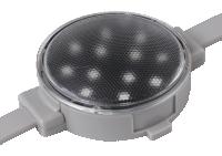 China 50mm 24V 3W IP67 Waterproof LED Point Light RGB DMX512 120 Degree Beam Angle PC Housing for sale