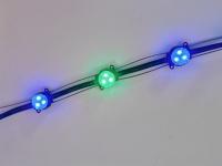 China 30mm 12V SMD3535 RGB IP67 Waterproof LED Point Light DMX512 120 Degree Beam Angle for sale