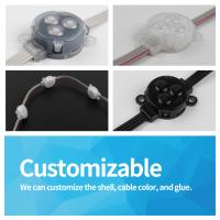 China 30mm IP67 Waterproof High Temp Resistant LED Pixel Light 0.75W DC12V for Facade Lighting for sale