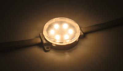China 50mm 1W DC24V Pixel Point Light DMX512 IP67 Waterproof 120° Beam Angle Outdoor for sale