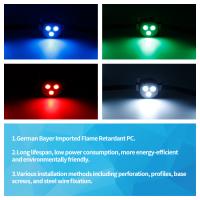 China 19.83mm 12V IP67 0.3W Waterproof LED Point Light RGB 120 Degree Beam Angle PC for sale