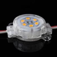 China PC Material 30mm 12V SMD2835 IP67 Waterproof Flexible LED Point Light RGB for sale
