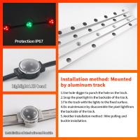 China 104mm IP67 Waterproof High Temperature Resistant LED Pixel Light for Architectural Facade Lighting for sale