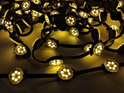 China 50mm RGB LED Pixel Light 1.5W DC24V IP67 Waterproof for Building Facade Decoration for sale