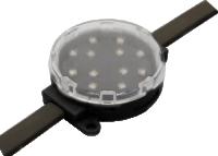 China IP67 Waterproof 50mm DC24V 3W RGB LED Point Light DMX512 PC Material for sale