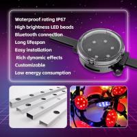 China 40mm Smart Addressable LED Pixel Light IP67 Waterproof 48V RGBW Outdoor Facade Wall Lamp for sale
