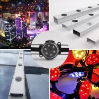 China 40mm Smart Addressable LED Pixel Light IP67 Waterproof 48V RGBW Outdoor Facade Wall Lamp for sale