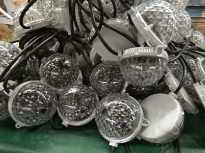China 100mm 24V RGB LED Point Light IP67 Waterproof PC Outdoor Landscape Lighting for Commercial Building Exterior Decoration for sale