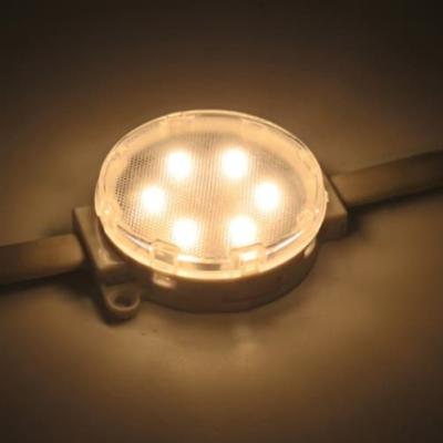 China DC24V 50mm SMD3535 LED Point Light 6LEDs IP67 DMX512 Addressable Pixel for Outdoor Matrix Display for sale