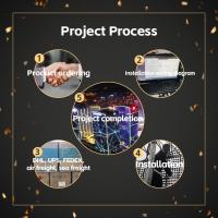 China Flexible P62.5 Outdoor LED Mesh Screen Video Wall Display for Building Facade Billboard Advertising Decoration for sale