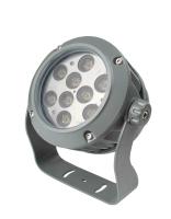China IP65 9W LED Flood Light Circular Spotlight Outdoor Die Cast Aluminum AC90-265V for sale