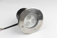 China IP65 3W LED Underground Light Round Ground Buried Lamp DC24V Aluminum Body for sale