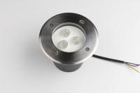 China IP65 3W LED Underground Light Round Ground Buried Lamp DC24V Aluminum Body for sale
