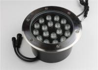 China 18W DC24V IP65 Round Ground Buried LED Spot Light Epistar Aluminum 30000Hrs for sale
