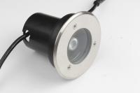 China Outdoor Recessed LED Paving Lamp 1W DC24V IP65 Waterproof Round Ground Buried Light for sale