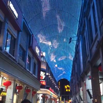 China H2503-16 LED Mesh Video Display with 62.5mm Pixel Pitch and IP65 Waterproof Outdoor Advertising Screen for sale