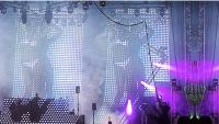 China Epistar SMD3535 LED Mesh Curtain Screen - Full Color RGB, DMX512 Control, 3-Year Warranty for Outdoor Stage and Building Applications for sale