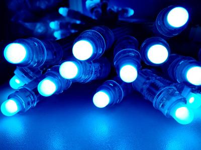 China Epistar DC 5V 0.3W IP67 Addressable RGB LED Pixel Light String DMX512 for sale