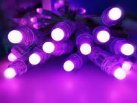 China 5V DMX512 RGB Full Color LED Pixel Light 0.3W 12mm IP67 German Bayer PC for sale
