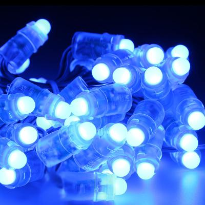 China Blue IC16716 9mm 0.1W Addressable LED Pixel Light String DC5V 120 Degree for sale