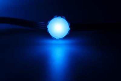 China Addressable 30mm IP67 Waterproof LED Spot Light 12V 1W RGB Pixel Light for sale