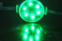 China PC Shell Full Color 1.5W DC 24V 50mm IP65 LED Pixel Lamp DMX512 Programmable for sale