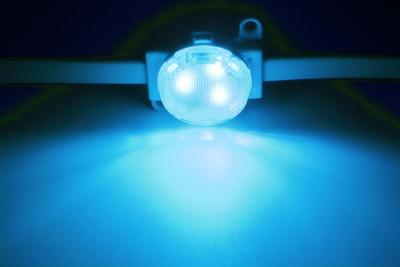 China IP67 PC Shell 30mm 0.9W 15V RGB LED Pixel String Light Programmable DMX512 for sale