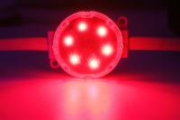 China 50mm RGB LED Pixel Light 1.5W 24V IP67 160° Beam Angle Programmable DMX512 for sale