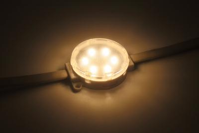 China Waterproof RGBW 50mm 2W 24V SMD 3535 Pixel Point Light IP67 DMX512 for sale