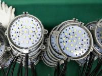 China IP65 Waterproof 100mm RGB LED Pixel 5W 24V DMX512 Programmable for sale