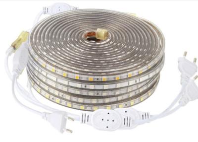 China 5050 Waterproof LED Strip Light 220V 60 LEDs/M 14.4W/M Flexible Indoor Outdoor Lighting for sale