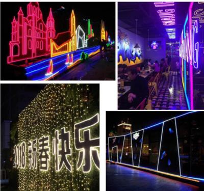 China Outdoor LED Strip Light 8x16mm IP68 Waterproof 120 LEDs/m for Advertising Signboards and Landscape Lighting for sale