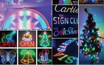 China 12mm RGB LED Pixel Light WS2811 1903 Programmable Christmas Lights 5V 12V 50PCS Chain for sale
