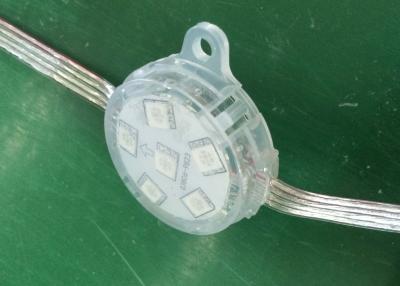 China Waterproof IP67 RGB LED Pixel Strip Light 6pcs 5050 SMD DC24V for Shopping Mall Decoration for sale