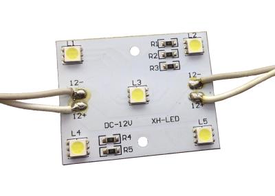 China DC 12V 5 SMD 5050 LED Point Light for LED Signboard Channel Letters 1.2W for sale