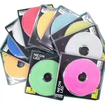 China IP68 Waterproof LED Neon Flex Light Strip 5m Roll - 10W/M, 50,000H Lifespan, Multiple Voltage Options for sale