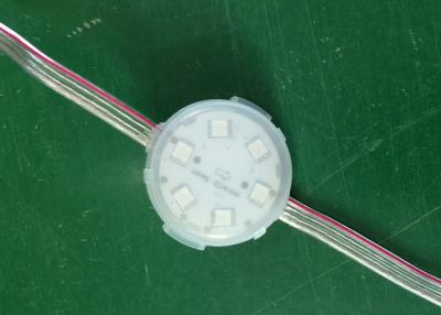 China Full Color IP68 LED Pixel Module 6x5050 SMD DC24V 1.8W for Building Outline for sale