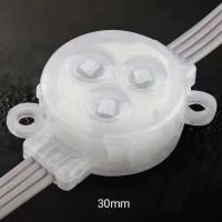 China 30mm LED Pixel Light 12V 3LEDs RGB Module IP67 Waterproof String Light for Signs for sale
