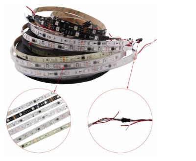 China 12V 60 LEDs/m 20 IC RGB Addressable LED Strip WS2811 SM16703 UCS1903 5m for sale